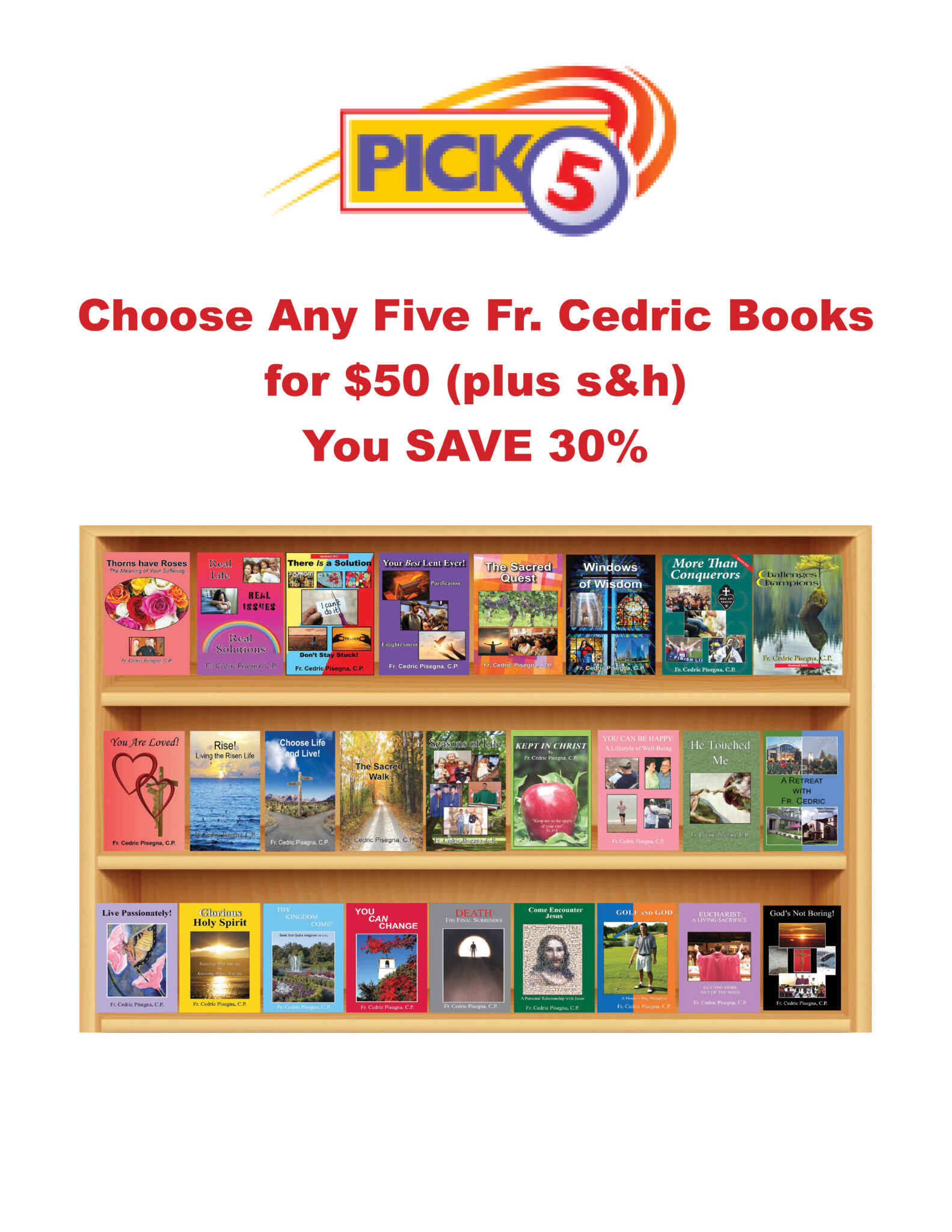 Pick any 5 Books - Father Cedric